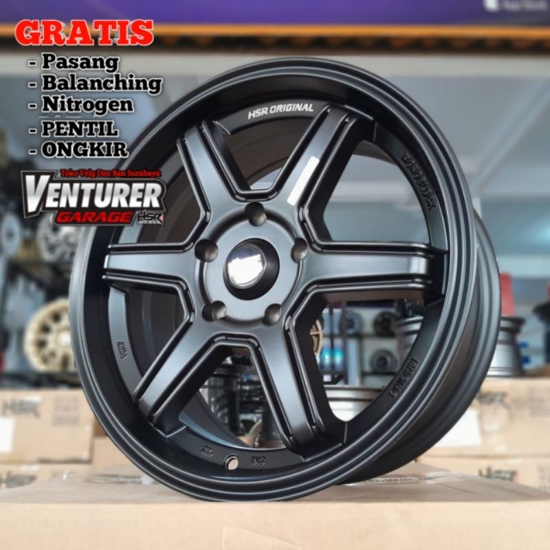 Jual PROMO velg mobil celong ring 17 hsrwheel Minas R17 5x114,3 matt ...