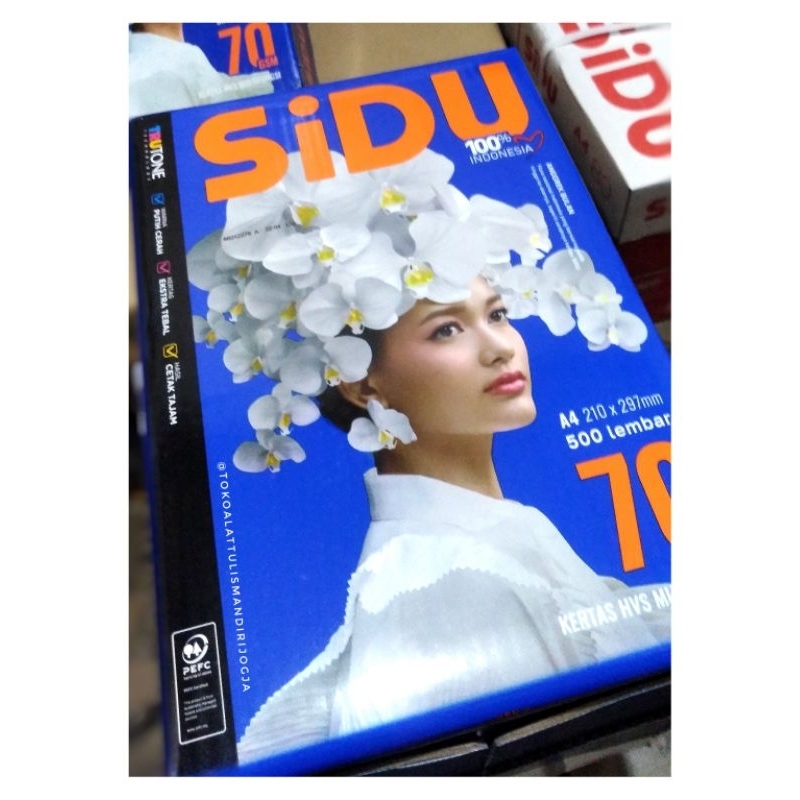Jual [ 1 RIM ] SIDU HVS A4 70gsm // Kertas HVS Putih 210 * 297mm ...