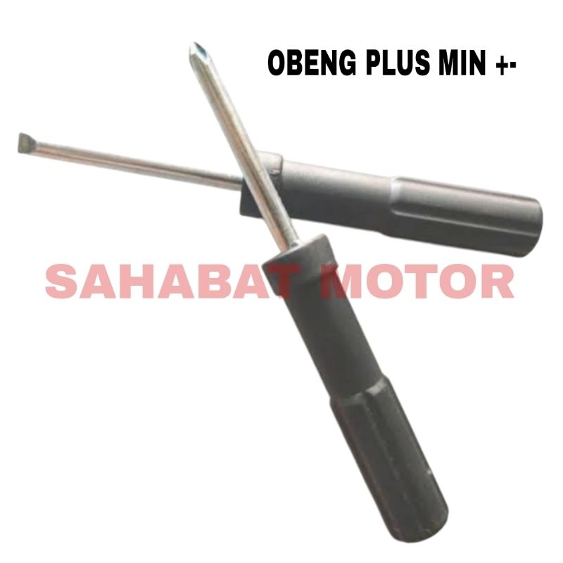 Jual Obeng Plus Min +- Model AHM | Shopee Indonesia