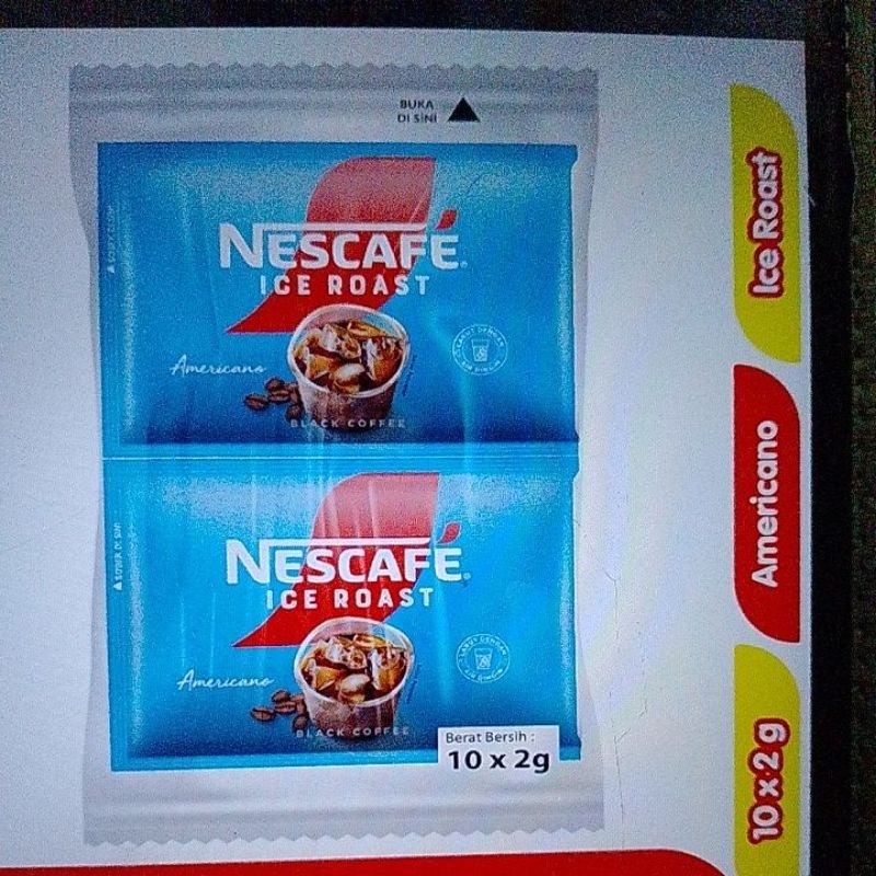 Jual NESCAFE ICE ROAST 10X2GRAM KOPI INSTAN DINGIN AMERICANO RENCENG ...