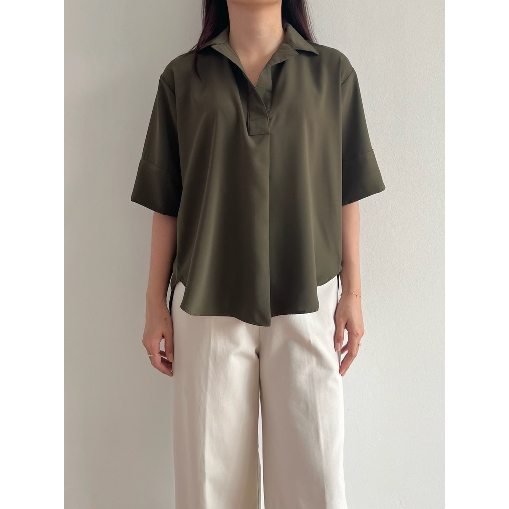Jual Jola Blouse | Blouse Tangan Pendek Wanita | K.1278 | Shopee Indonesia
