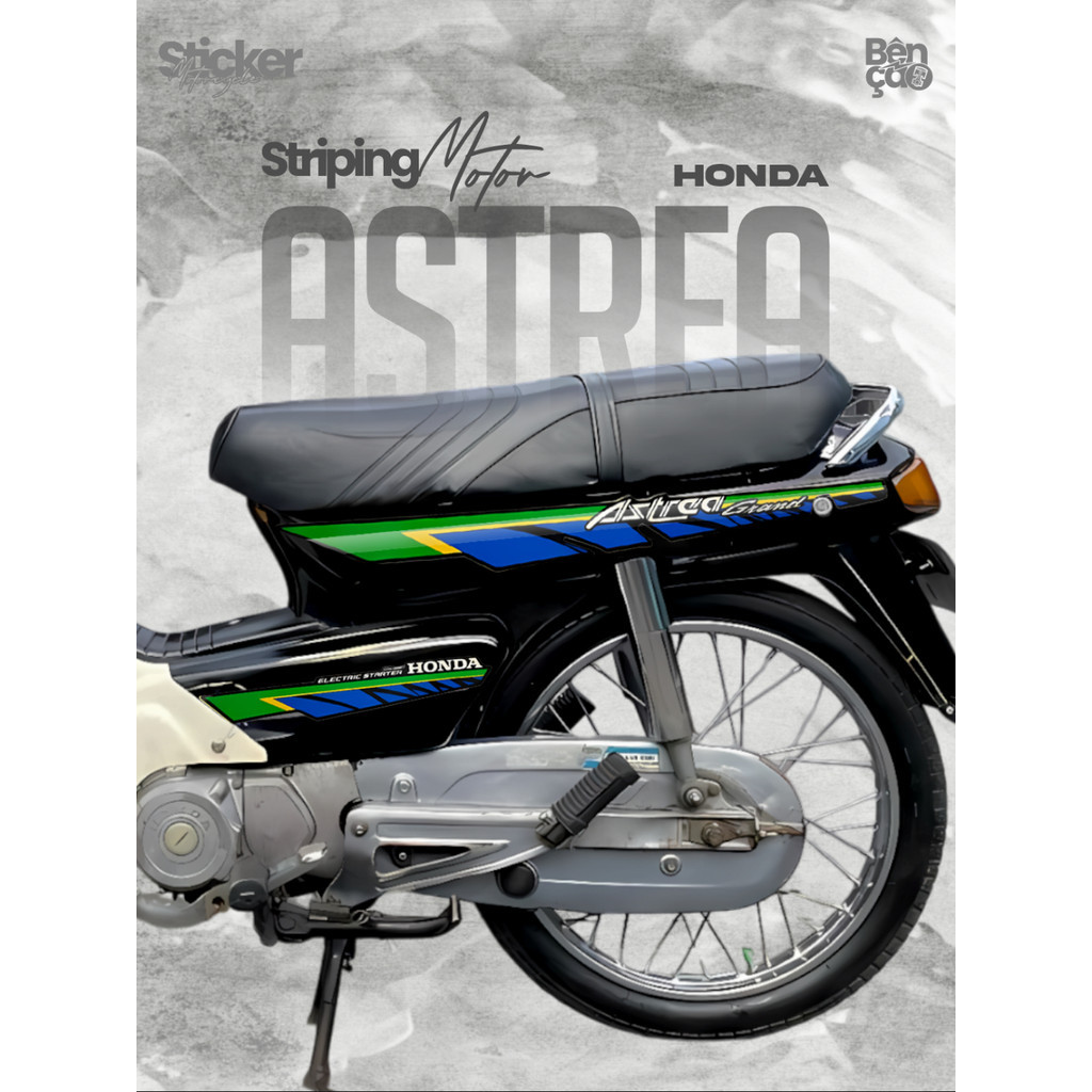 Jual Stripink Motor honda Astrea Grand Bulus kapsul List Body Hijau ...