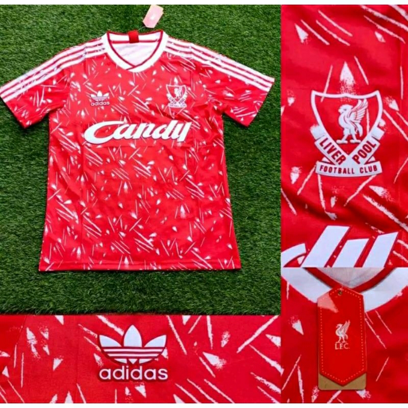 Jual ( RETRO) JERSEY BOLA LIVERPOOL CANDY 1989 GRADE ORI | Shopee Indonesia