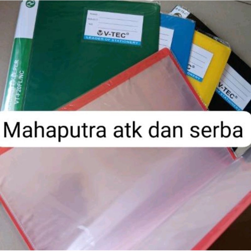 Jual Map plastik / Dokumen Keeper / Clear Holder F4 Folio 20 Lembar ...