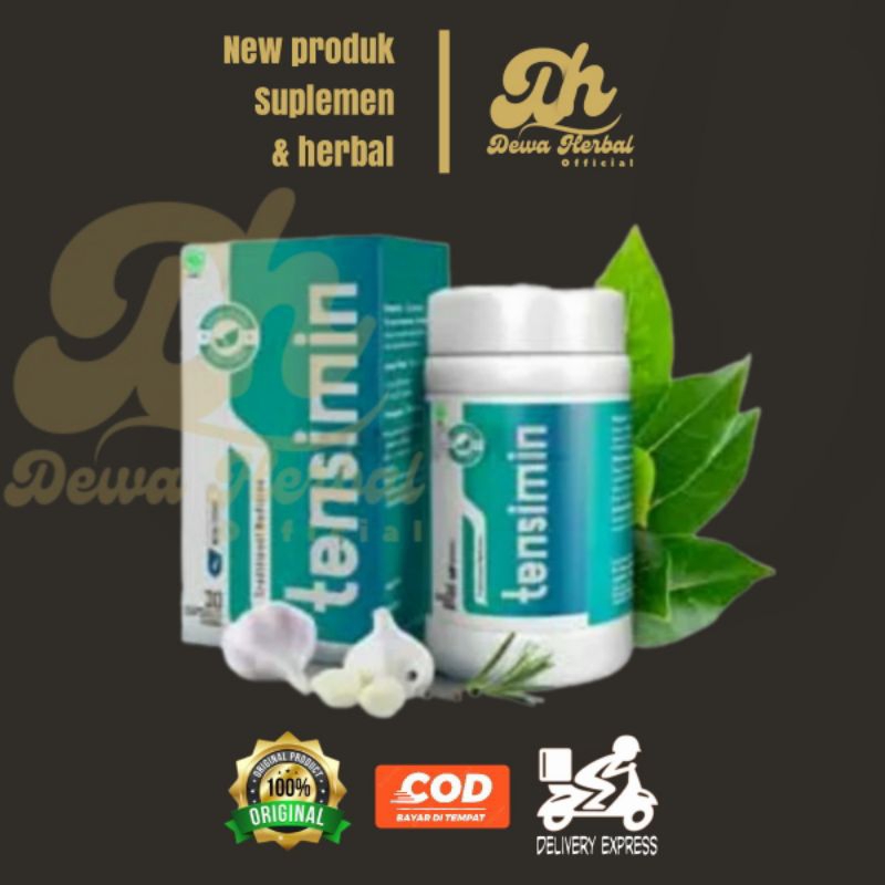 Jual Tensimin Obat Herbal Hipertensi Darah Tinggi Jantung Strok Asam ...