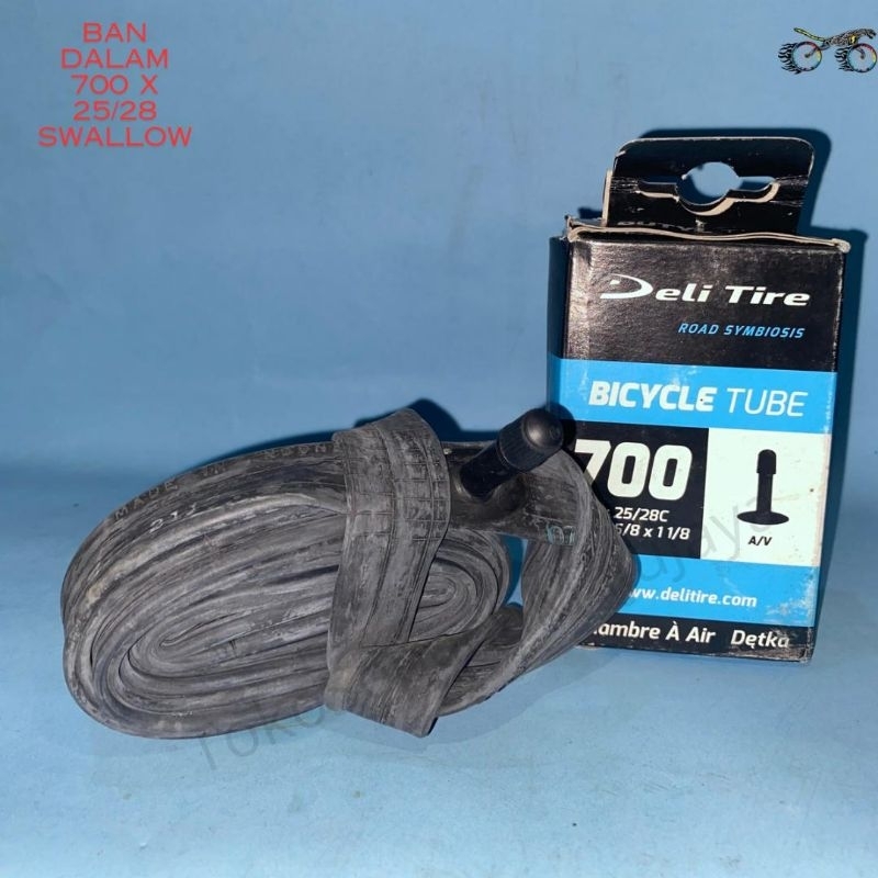 Jual ban dalam ukuran 700x25/28c 700 x 25/28 swallow deli | Shopee Indonesia