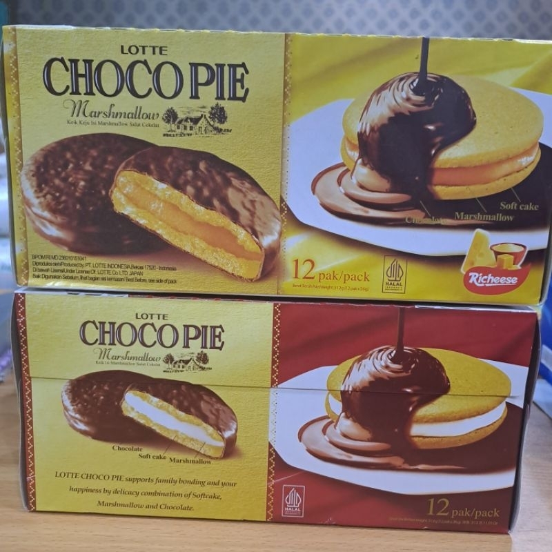 Jual Lotte Choco Pie isi 12 pcs | Shopee Indonesia