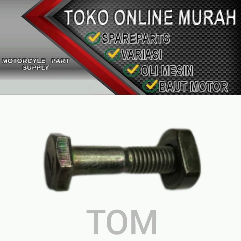 Jual BAUT GEAR BELAKANG JUPITER MX/RX-KING, SIZE: M8X35 (KUNCI 14, DRAT ...