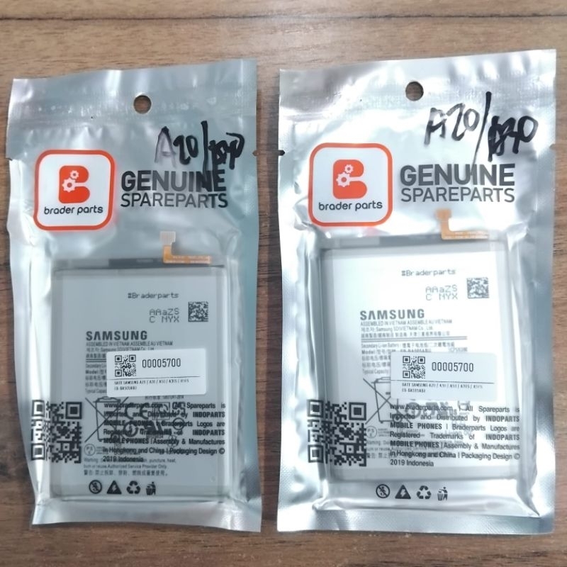 Jual BATERAI BATTERY SAMSUNG A20/A30/A30S/A50/A05s EB-BA505ABU KUALITAS ORI BRADERPARTS | Shopee ...