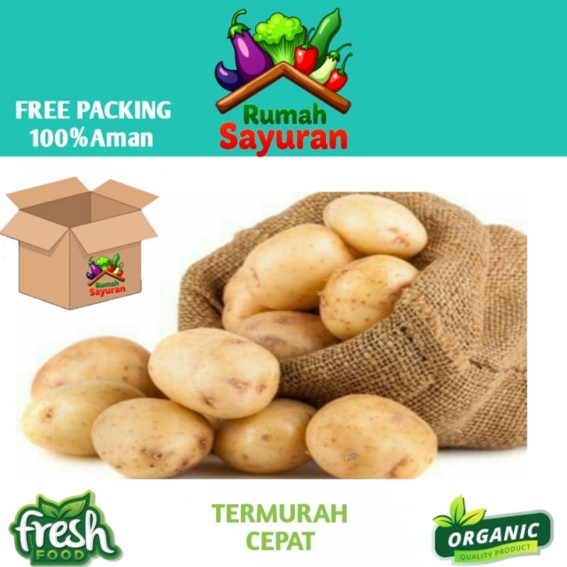 Jual Kentang Dieng Ukuran Sedang Super Fresh 1kg | Shopee Indonesia