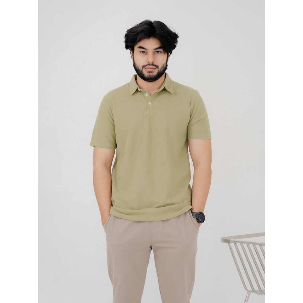 Jual Hey Man Polo Comfy - Olive Green | Shopee Indonesia