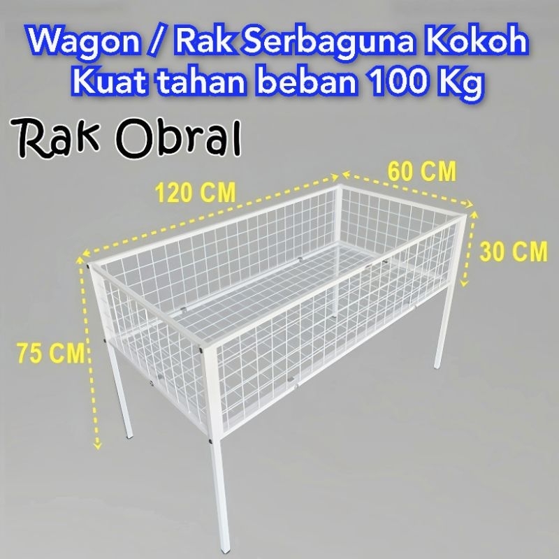 Jual keranjang display / keranjang obral / rak obral / wagon / wagon ...