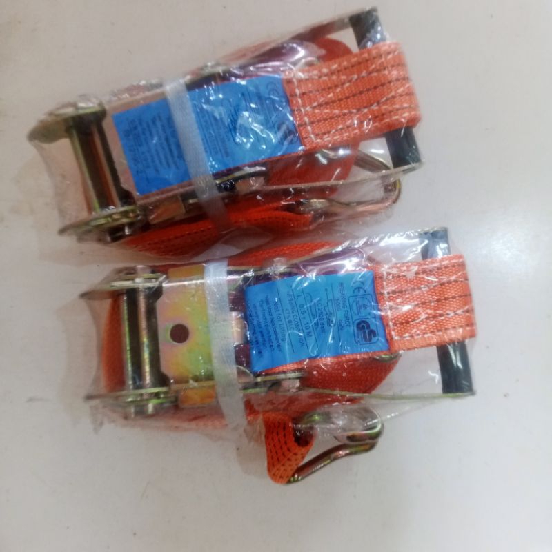 Jual Tali Pengikat Barang Kotrek Ratchet Tie Down 2 Ton 10 mtr | Shopee ...
