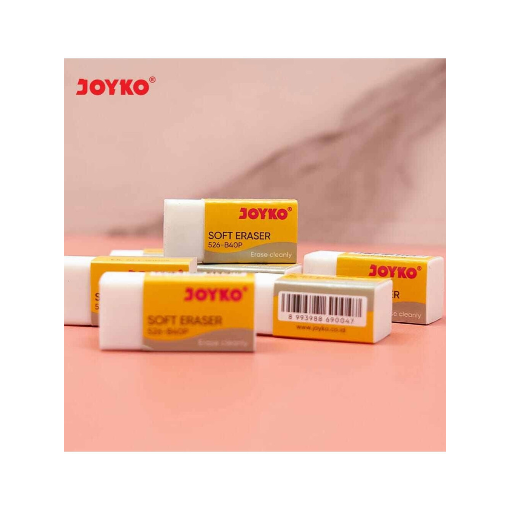 Jual Penghapus - hapusan - Penghapus pencil warna putih - JOYKO Eraser 526-B40P Penghapus Kecil ...