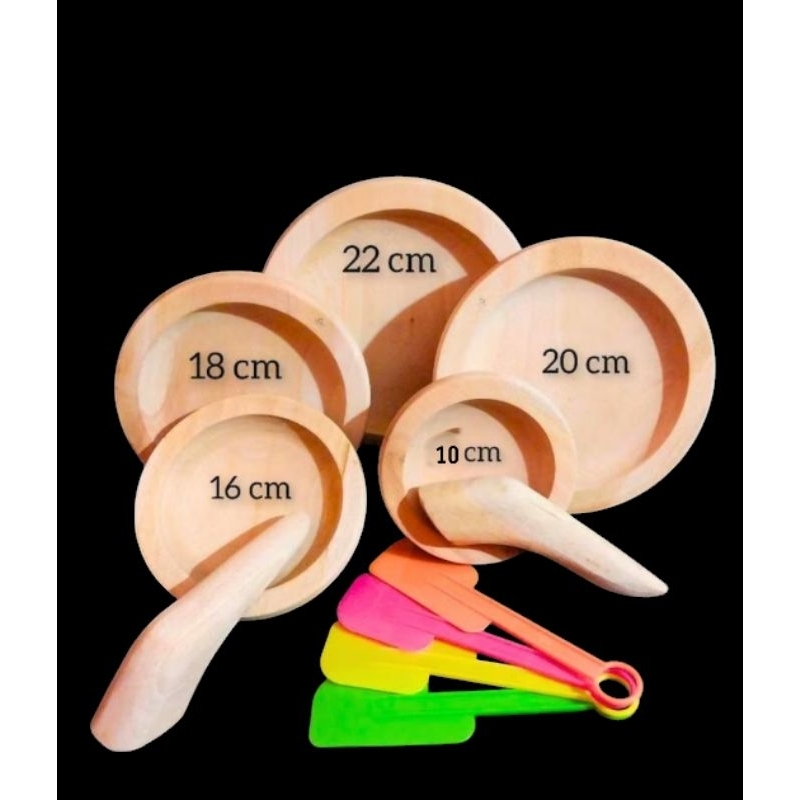 Jual Cobek Kayu Coet Kayu Ukuran10-24 Plus Ulekan (Bonus sodet ...