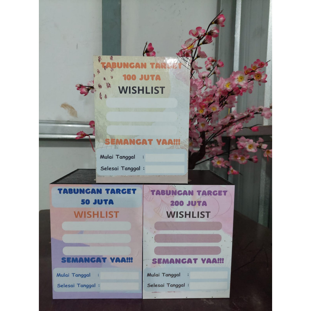 Jual Celengan target kotak kunci jumbo kayu 15x15x20 target 50 juta ...