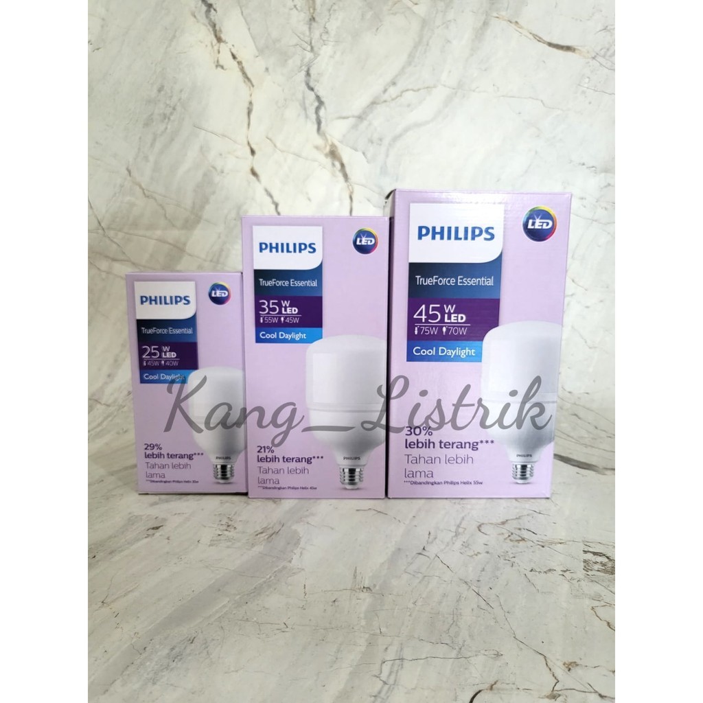 Jual BOHLAM LAMPU KAPSUL LED PHILIPS TRUEFORCE ESSENTIAL Philips TForce Essential 2W 25W 35W 45W ...