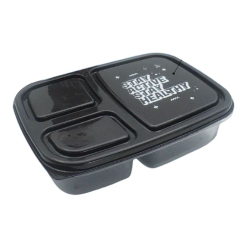 Jual Tempat Makan Bento Biggy 3 sekat BPA Free 1000 ml/Lunch Box /Lunch ...