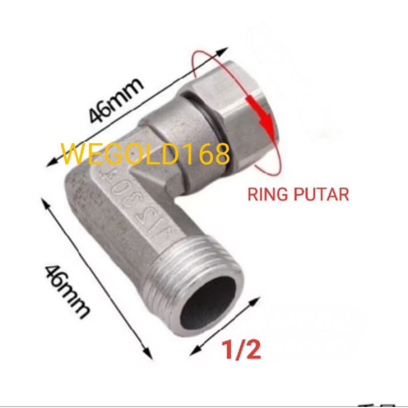 Jual ELBOW 1/2 RING STAINLESS | Shopee Indonesia