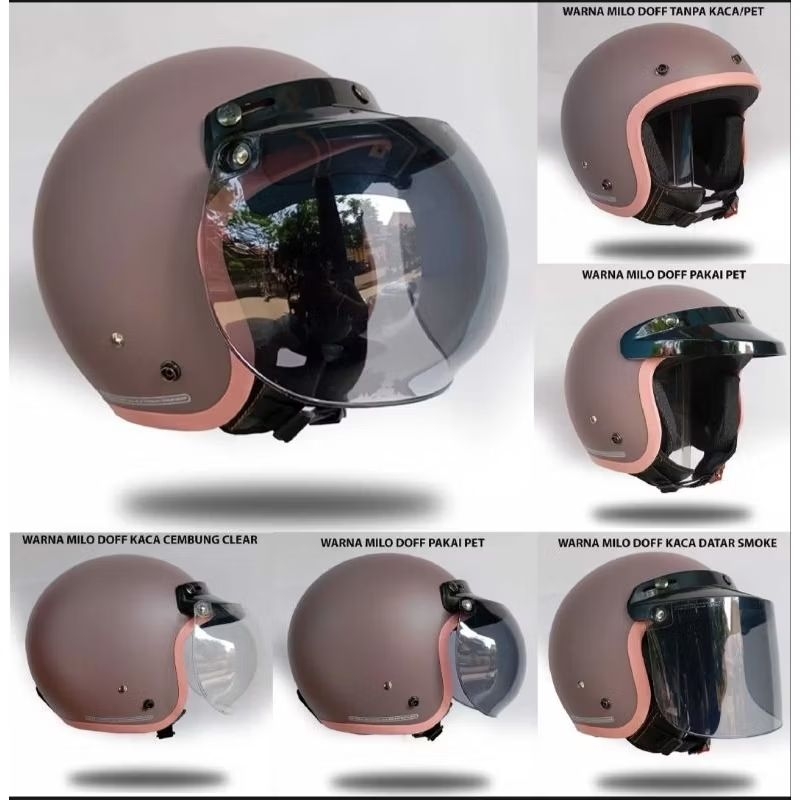 Jual Helm Wanita List Pink model Cargloss SNI | Shopee Indonesia
