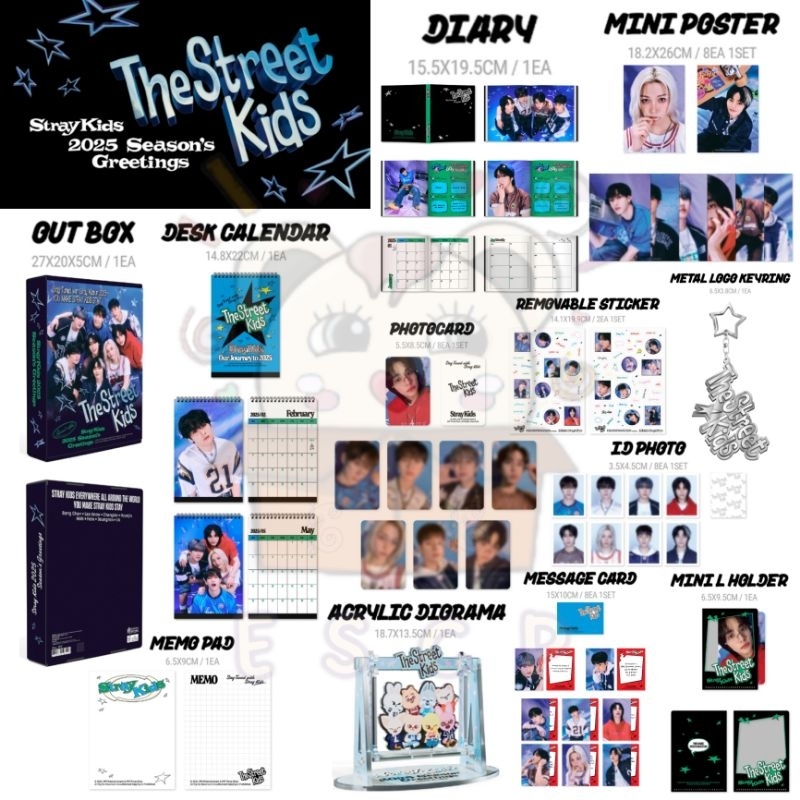 Jual BOOKED] Sharing STRAYKIDS - Season's Greetings 2025 | The Street Kids SG25 | Season ...