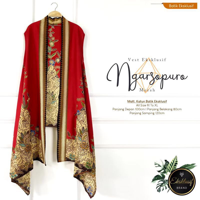 Jual Vest batik original Outer batik Longcardi batik outer batik katun ...