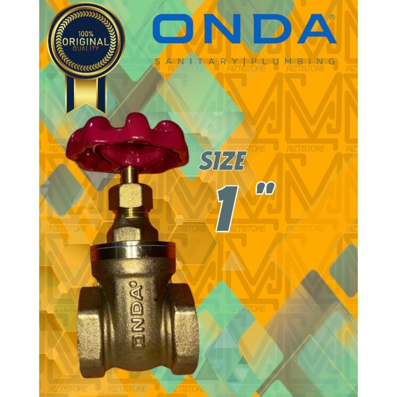 Jual STOP KRAN ONDA GATE VALVE 1 INCH | Shopee Indonesia