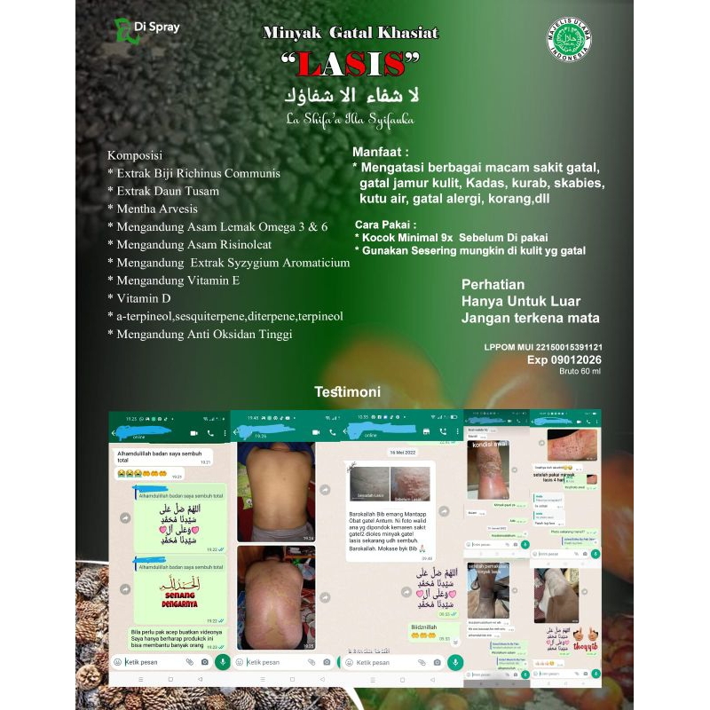 Jual minyak LASIS | Shopee Indonesia