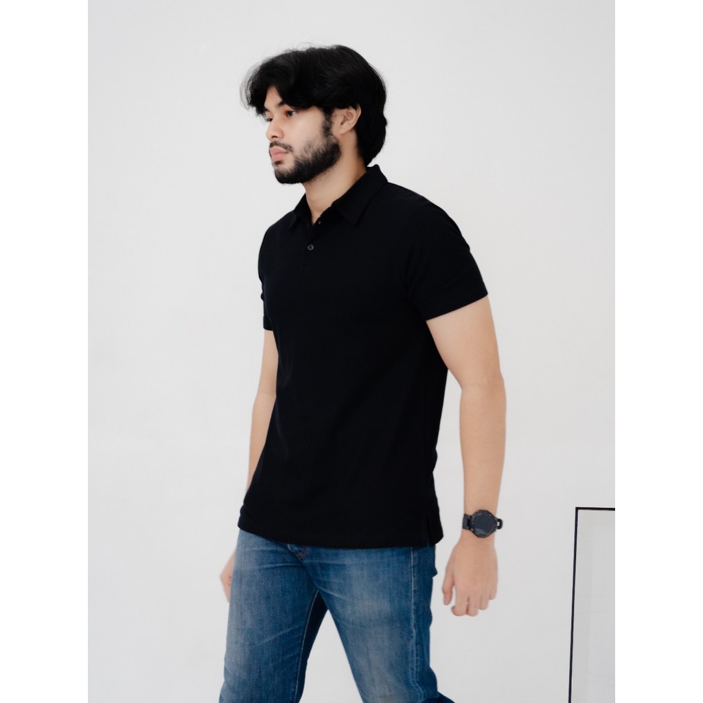 Jual Hey Man Polo Comfy - Black | Shopee Indonesia