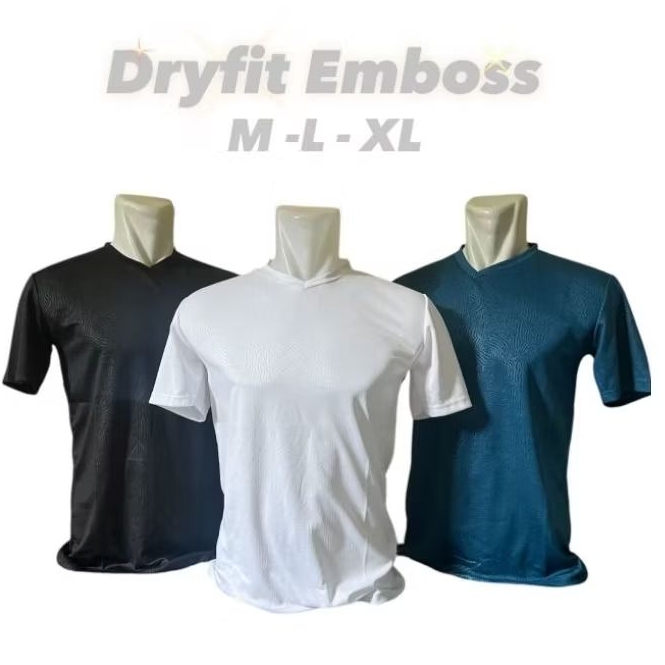 Jual KAOS DRY FIT JERSEY MOTIF EMBOSS - KAOS OLAH RAGA LARI RUNNING ...