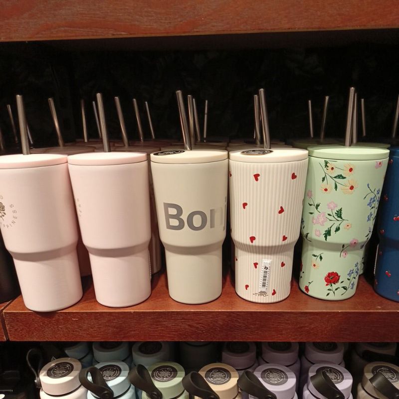 Jual Typo Double Layer Walled Drink Bottle Stainless Steel Hot or Cold ...