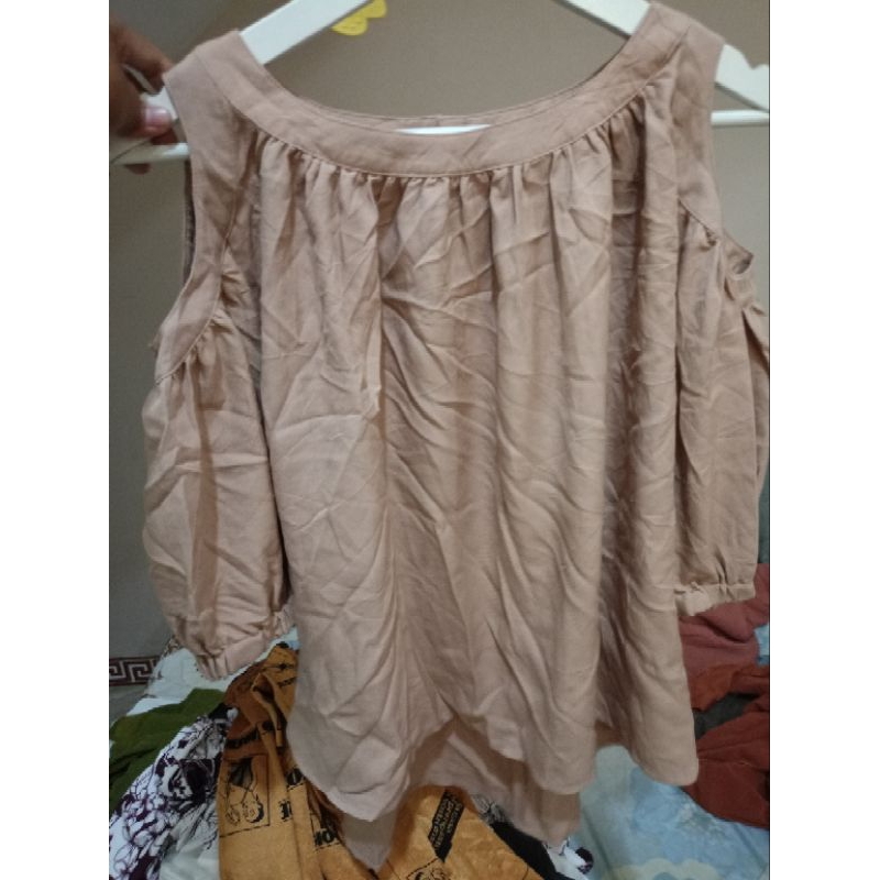 Jual blouse khaki | Shopee Indonesia