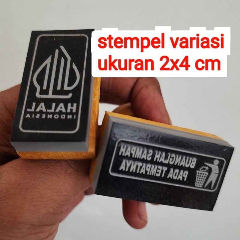Jual stempel variasi untuk box makanan ukuran 2x4 cm | Shopee Indonesia
