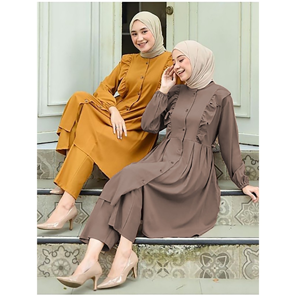 Jual Humiara Setelan Tunic | One Set Tunic Wanita | Tunic Shakila ...