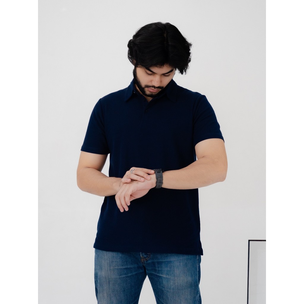 Jual Hey Man Polo Comfy - Navy | Shopee Indonesia