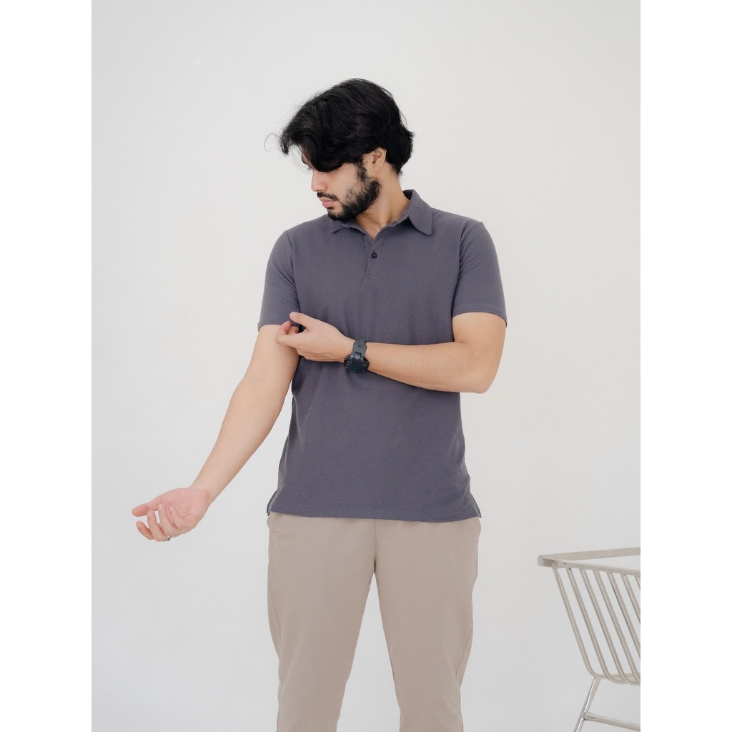 Jual Hey Man Polo Comfy - DarkGrey | Shopee Indonesia