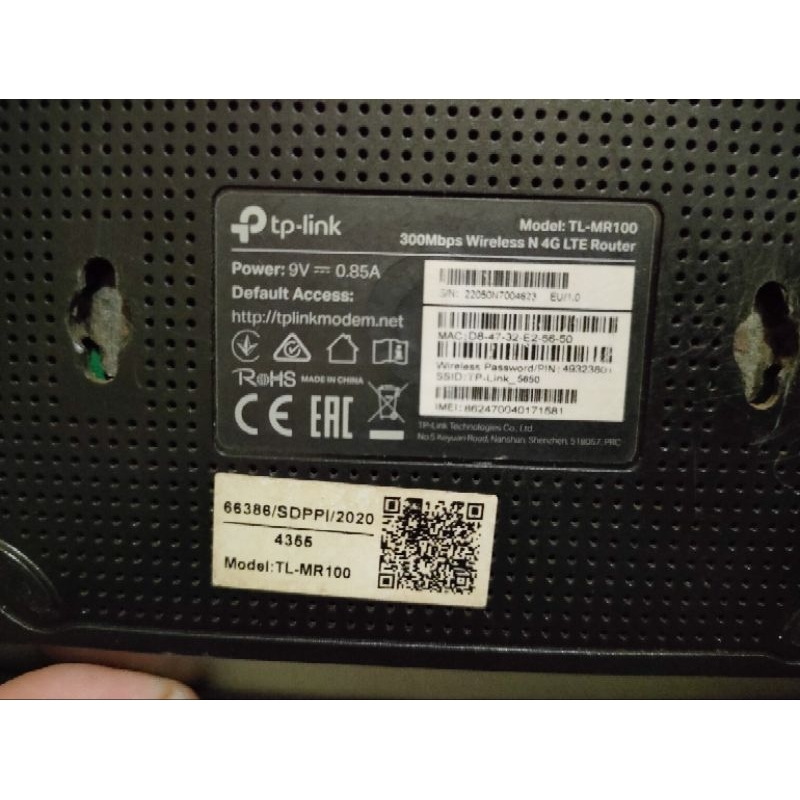 Jual TP-LINK 300 Mbps Wireless N 4G LTE Router TL-MR100 | Shopee Indonesia