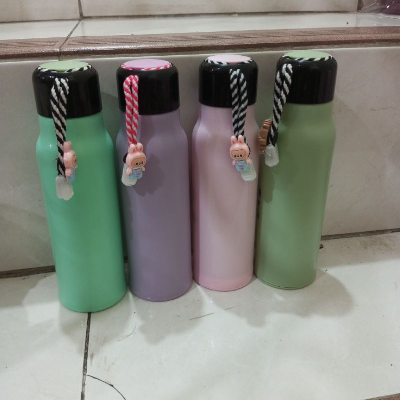 Jual BOTOL KACA GO GREEN LABUBU 300 ML | Shopee Indonesia