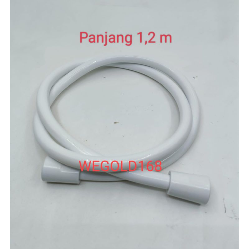 Jual FLEXIBLE JET WASHER PVC PUTIH 1,2 METER(SELANG SHOWER) | Shopee ...