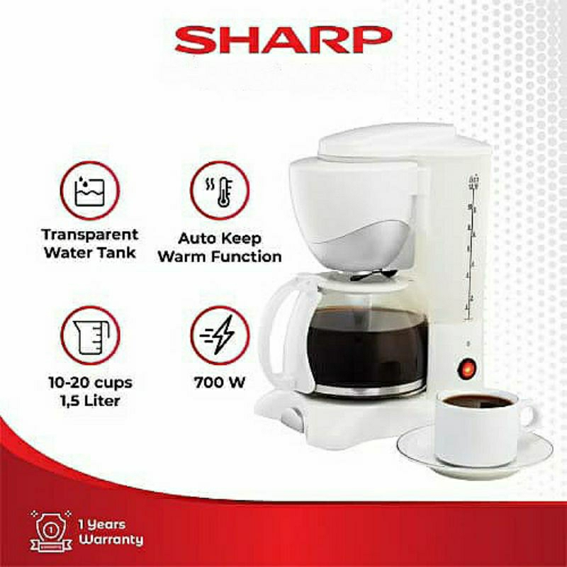 Jual Sharp Coffee Maker HM-80L Mesin Pembuat Kopi Listrik Sharp ...