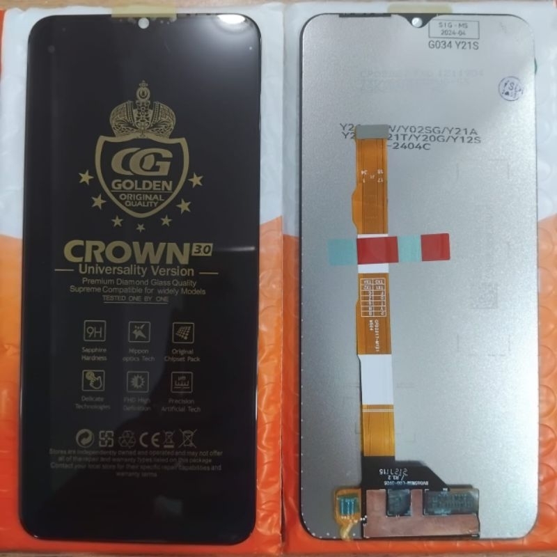 Jual LCD TOUCHSCREEN VIVO Y21/Y21S/Y21T/Y21A/Y21E/Y16/Y02S HITAM FULLSET | Shopee Indonesia