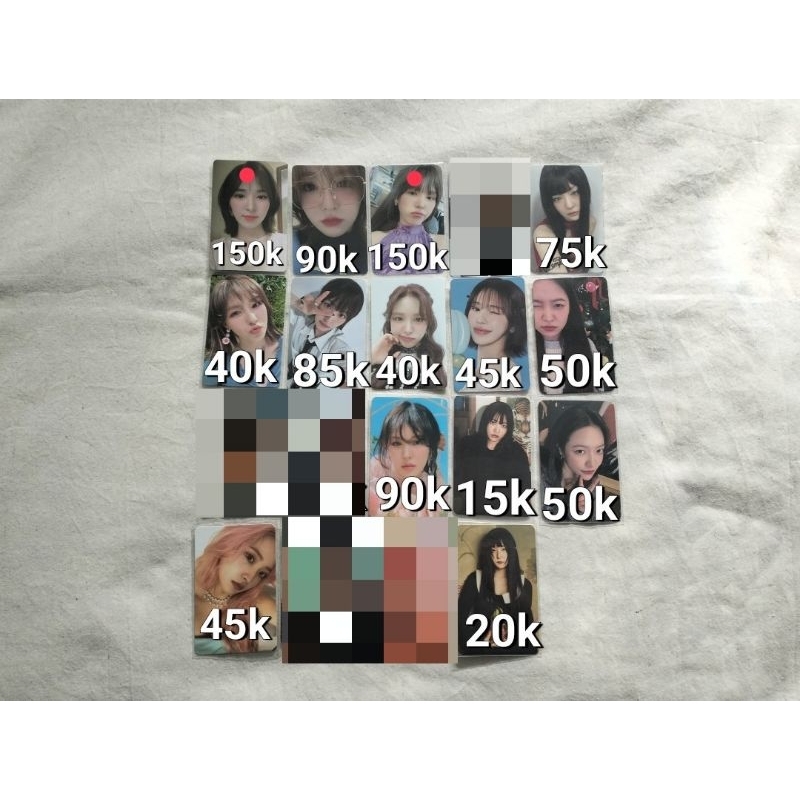 Jual [BACA DESKRIPSI] Wendy & Yeri & Seulgi Red Velvet Photocard ...