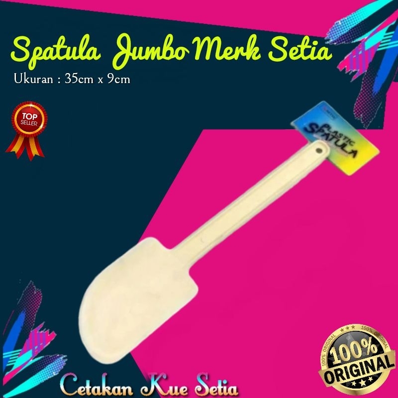 Jual Spatula Plastik Jumbo Merk SETIA / Solet Besar / Sutil | Shopee ...