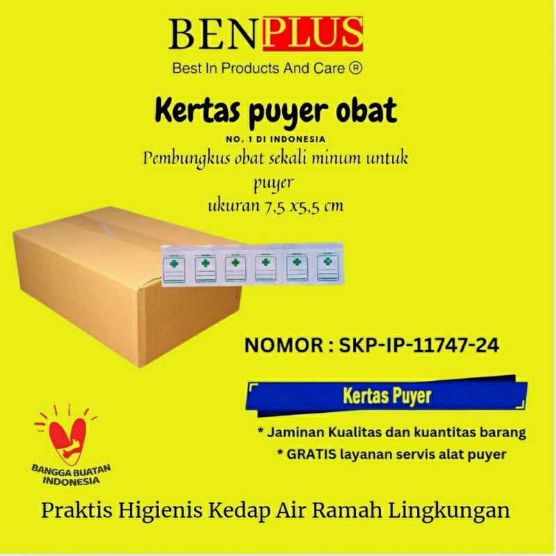 Jual Kertas Puyer obat Logo kesehatan 1 box isi 30.000 pcs | Shopee Indonesia