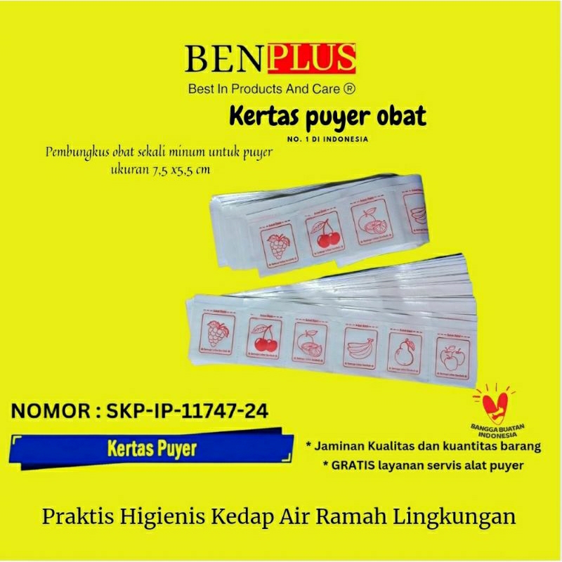 Jual kertas puyer desain buah merah isi 1200 pcs | Shopee Indonesia