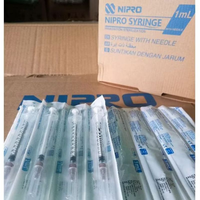 Jual Spuit Syringe 1 3 5 10 Nipro eceran | Shopee Indonesia