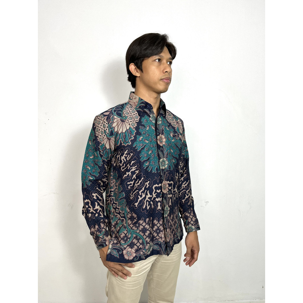 Jual MARGARIA BATIK - Kemeja Batik Pria Lengan Panjang Bahan Dobby ...