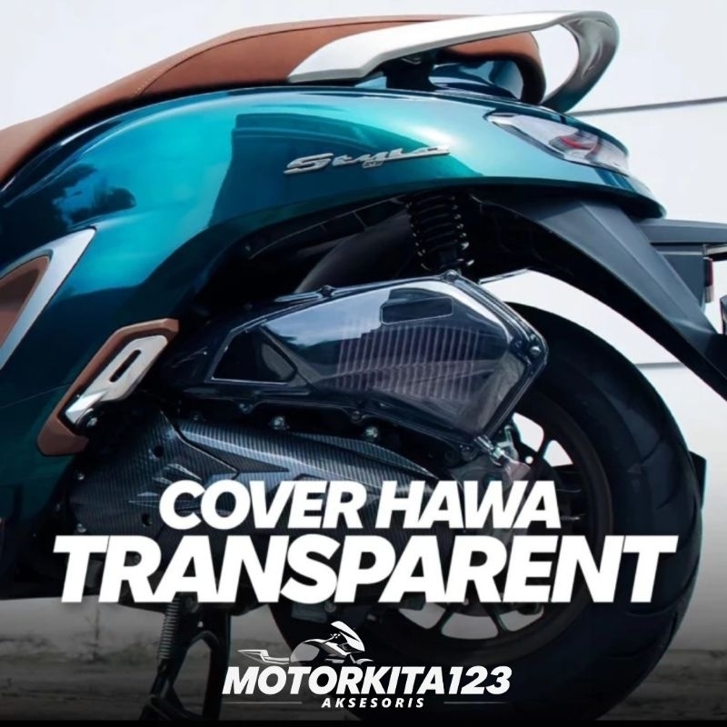 Jual Cover Carbon NEMO Hawa Tutup Filter Transparan Bening Motor Honda ...