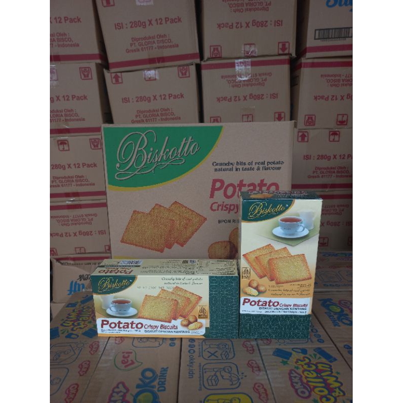 Jual Biskotto potato 160 gram 1 dus isi 18 pcs | Shopee Indonesia