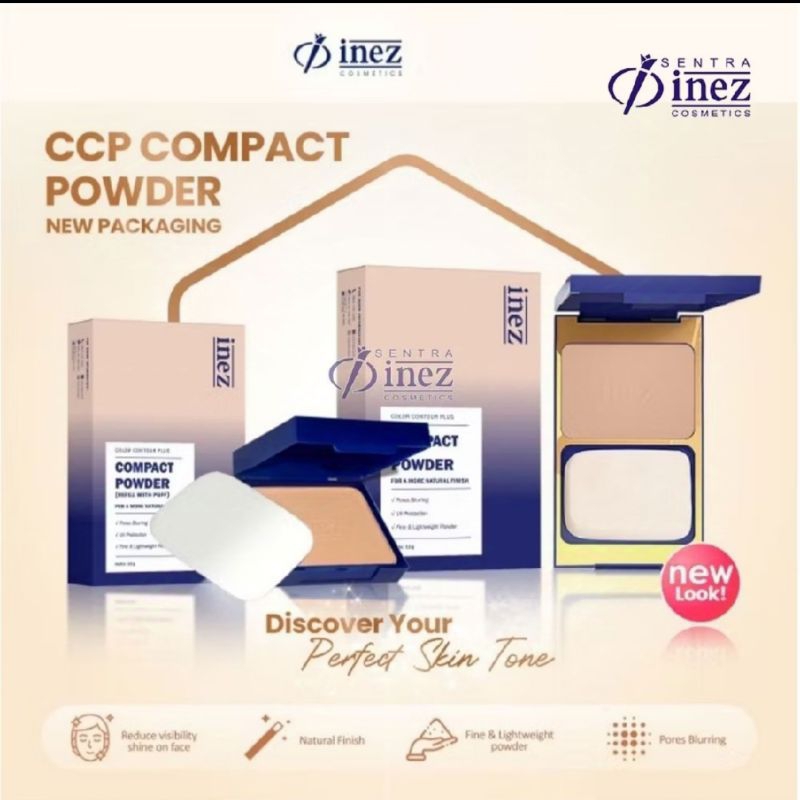 Jual Inez CCP Compact Powder New Packaging Refil Burly Wood | Shopee ...
